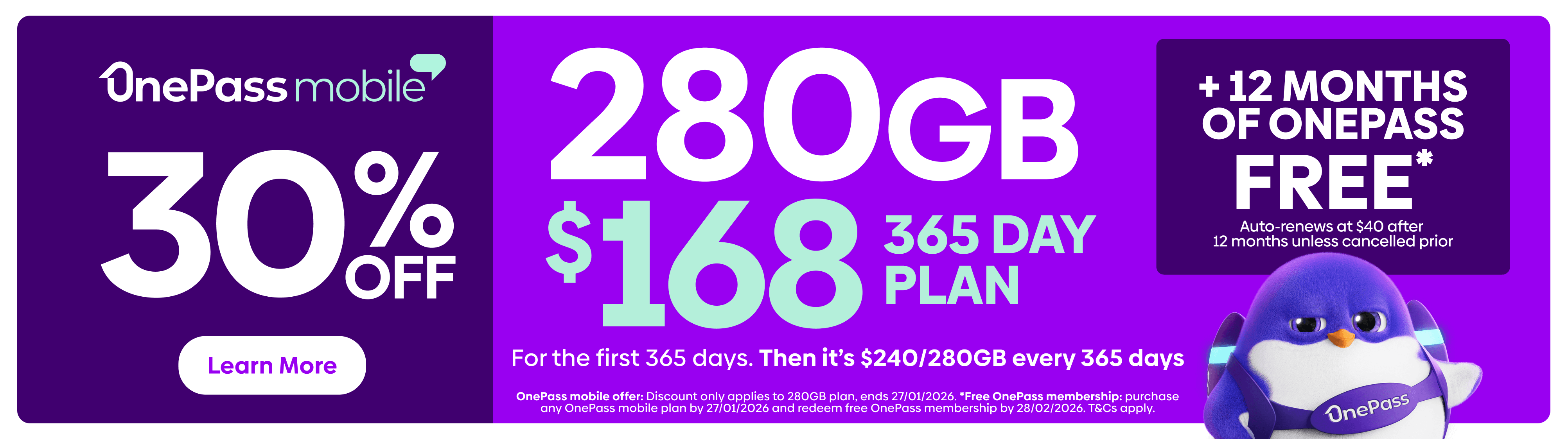 OnePass mobile | 365 Day Mobile Plans, Prepaid Plans and more