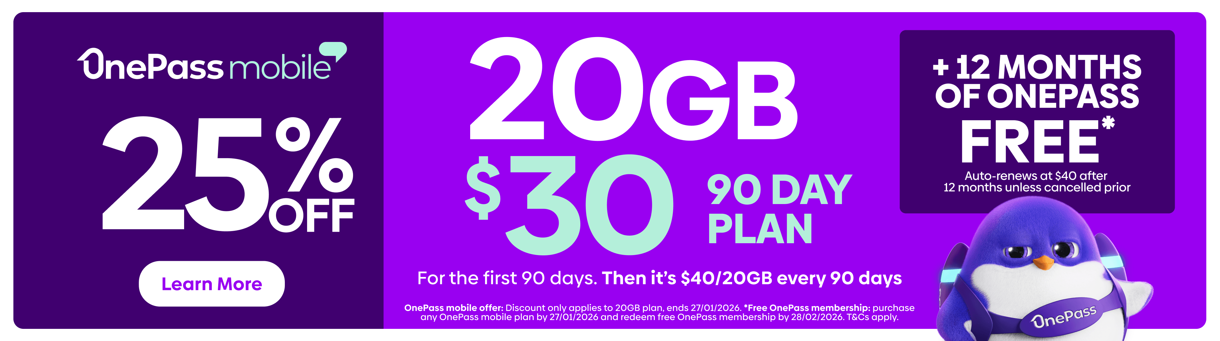 OnePass mobile | 365 Day Mobile Plans, Prepaid Plans and more