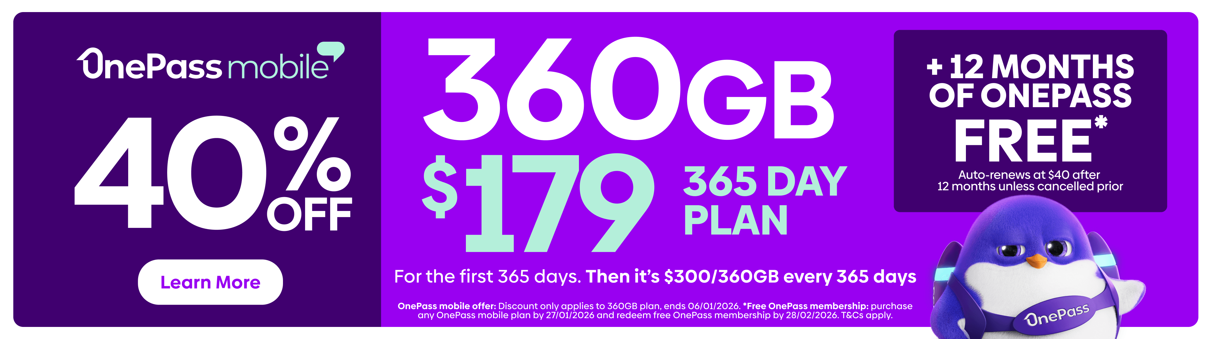OnePass mobile | 365 Day Mobile Plans, Prepaid Plans and more