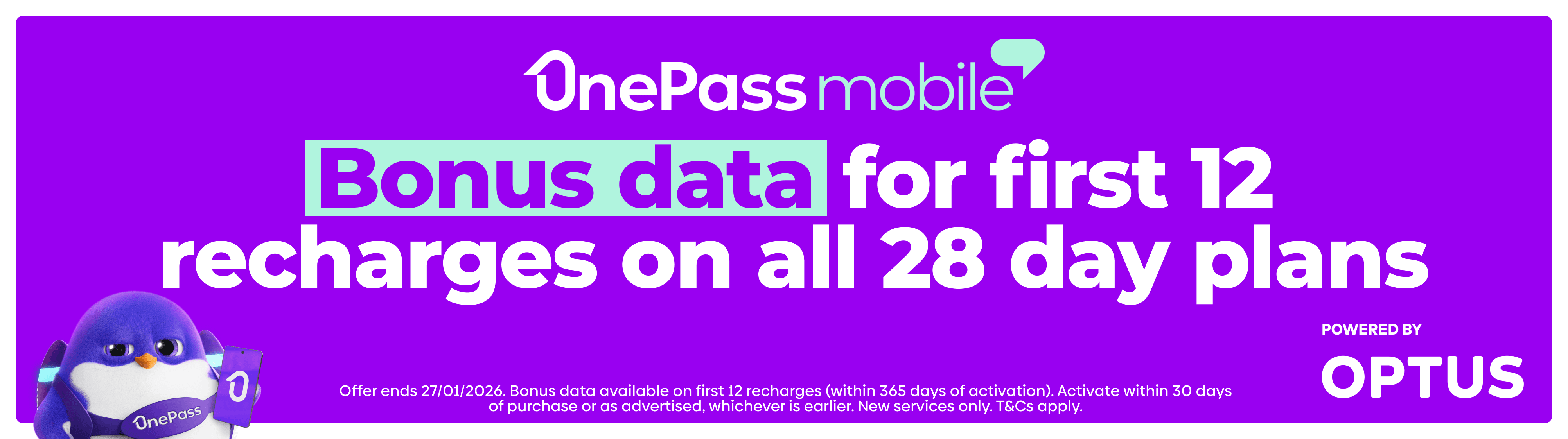 OnePass mobile | 365 Day Mobile Plans, Prepaid Plans and more